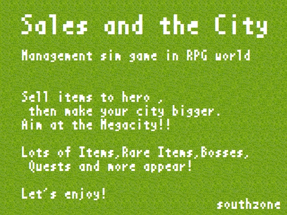 Sales and the City[management game in RPG world]
